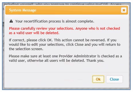 myCGS User Manual - Admin