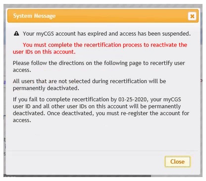 myCGS User Manual - Admin
