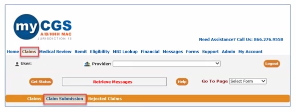 myCGS User Manual - Claims