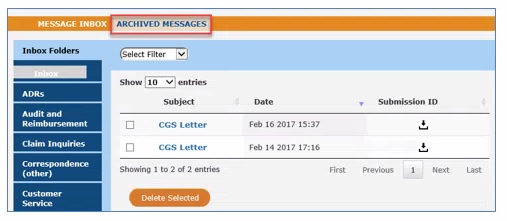 myCGS User Manual - Messages