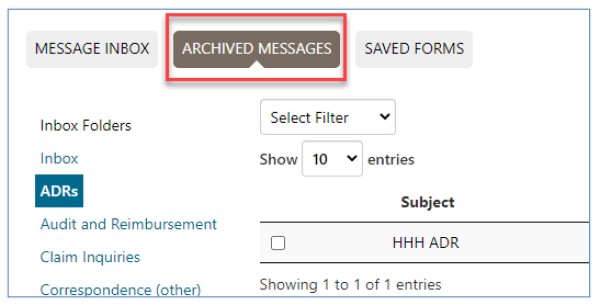 myCGS User Manual - Messages