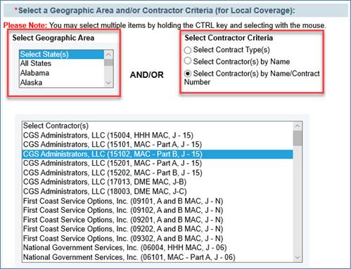 How Do I Search for an LCD or NCD?