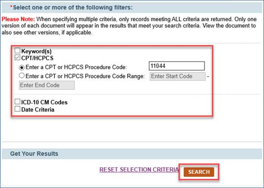 How Do I Search for an LCD or NCD?